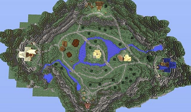 Crafty Basin Battleground Minecraft Map