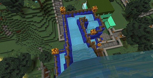 Double Wedgie Waterslide Minecraft Map