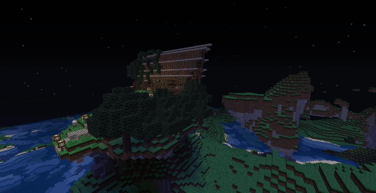 Floating Islands House Minecraft Map