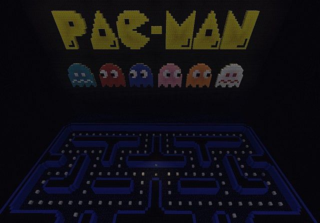 Pac-Man 5 Player Minigame Minecraft Map