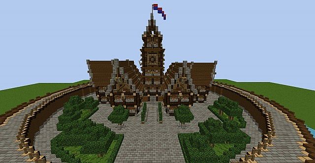 Old Styled Town Hall Spawn [Server Spawn Contest] Minecraft Map