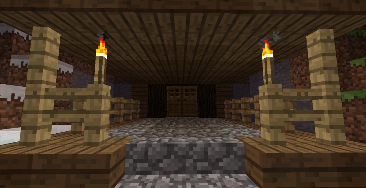 A Small Cave Living Space. Minecraft Map