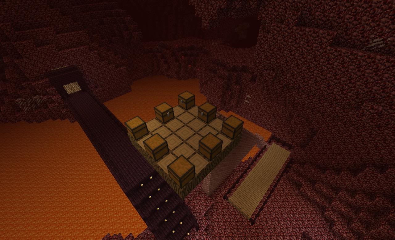 Hunger games/Survival games (Nether addition) Minecraft Map