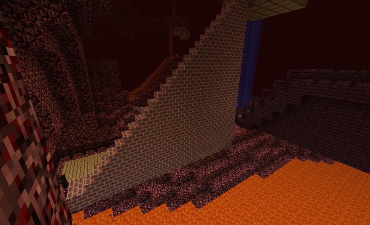 Hunger games/Survival games (Nether addition) Minecraft Map
