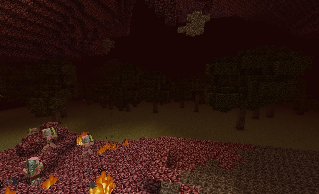 Hunger games/Survival games (Nether addition) Minecraft Map