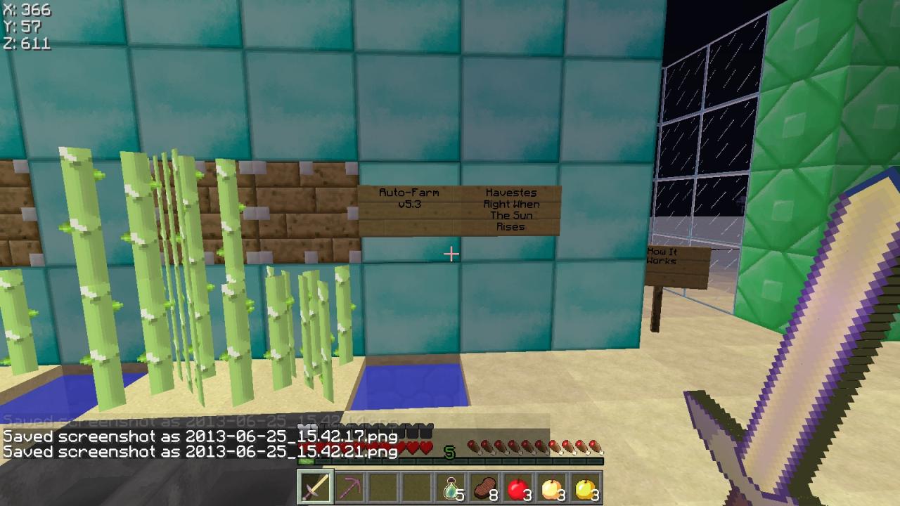 Auto Farming Tools And Machines {By: UCKeditstheworld} Minecraft Map