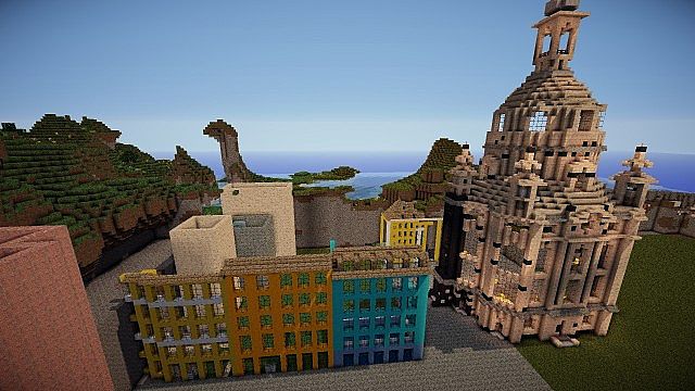 Altstadt Dresden Frauenkirche church by neo Minecraft Map