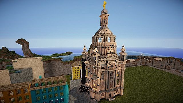 Altstadt Dresden Frauenkirche church by neo Minecraft Map