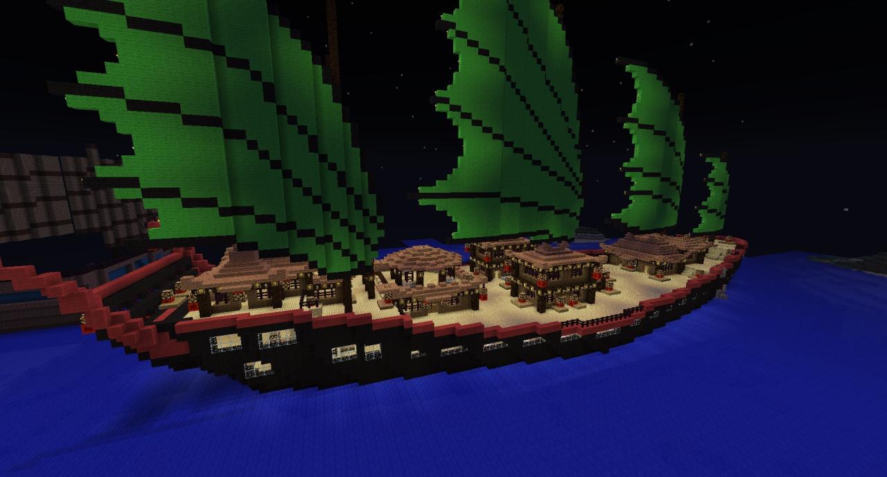 Chinese Village w/ Junks VERY DETAILED Minecraft Map