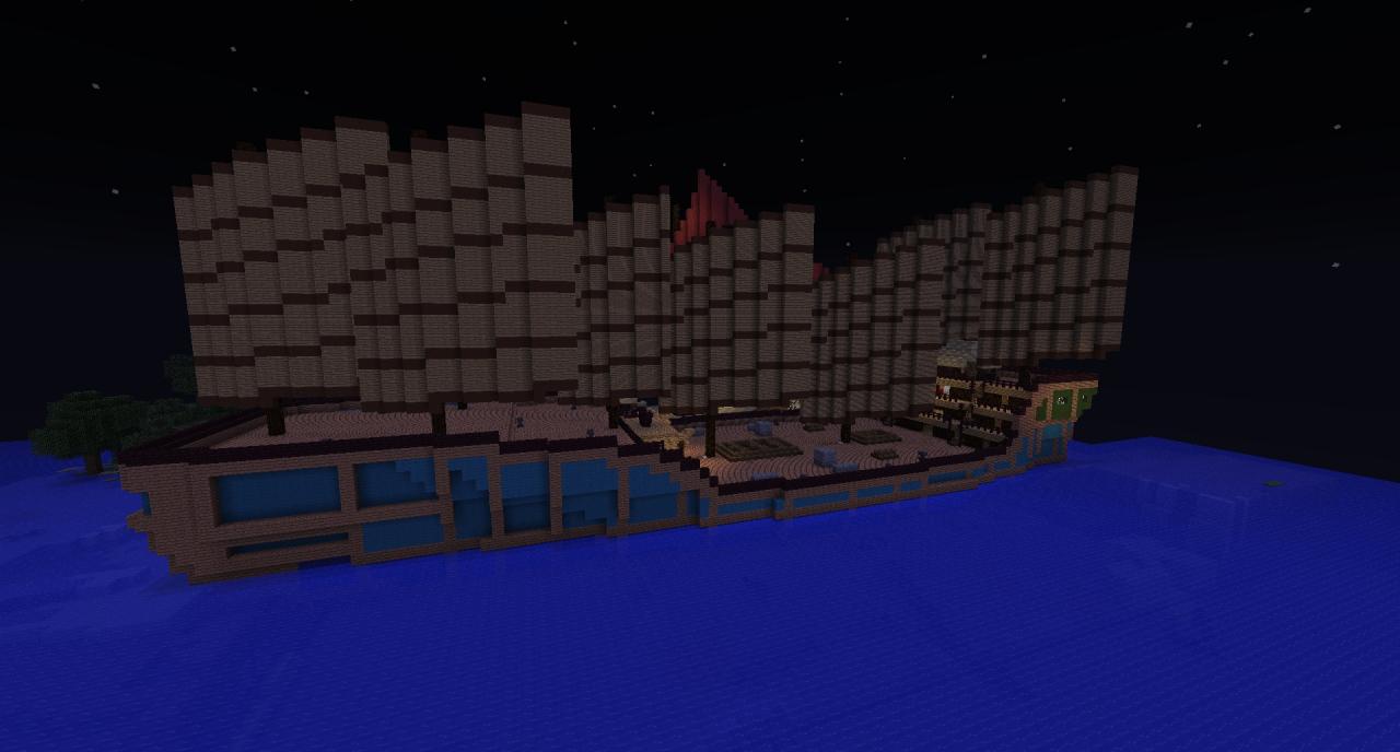 Chinese Village w/ Junks VERY DETAILED Minecraft Map