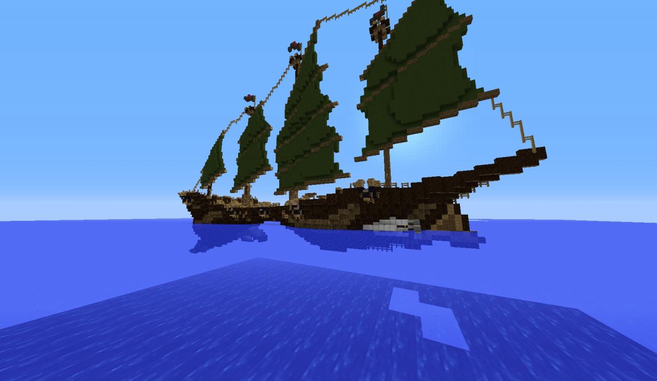 Large Steam-Punk Pirate Junk Minecraft Map
