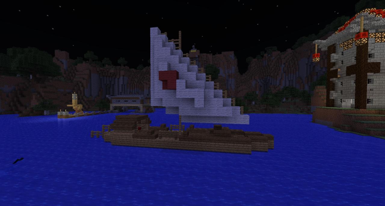 Chinese Village w/ Junks VERY DETAILED Minecraft Map