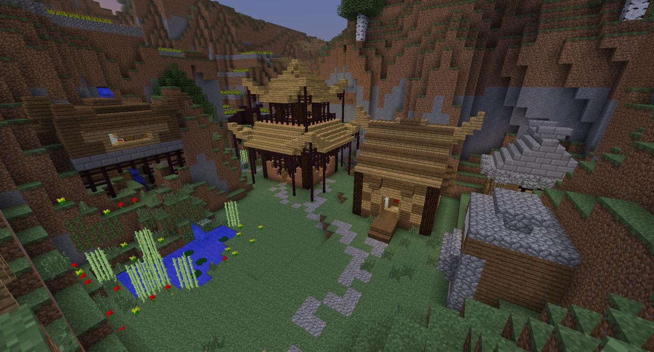 Chinese Village w/ Junks VERY DETAILED Minecraft Map
