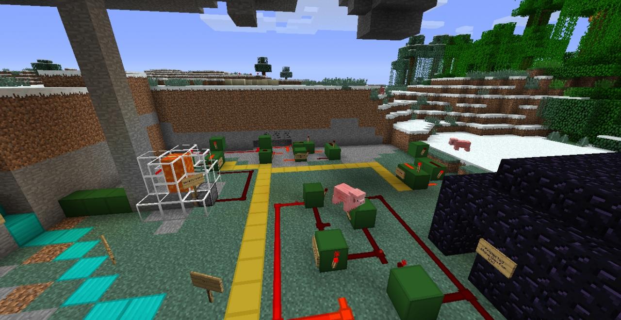 Clocks & Automatic walls & Trolling Map Minecraft Map