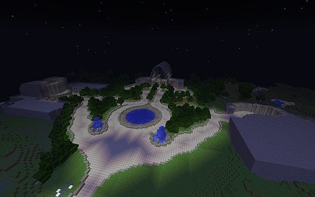 Dawn of the Night - Spawn - Completed (PMC Spawn Contest) Minecraft Map