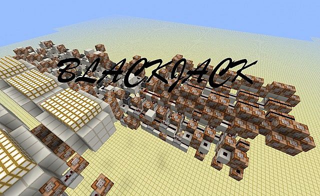 Blackjack Card Game Minecraft Map