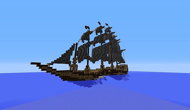 Large Steam-Punk Pirate Ship Minecraft Map