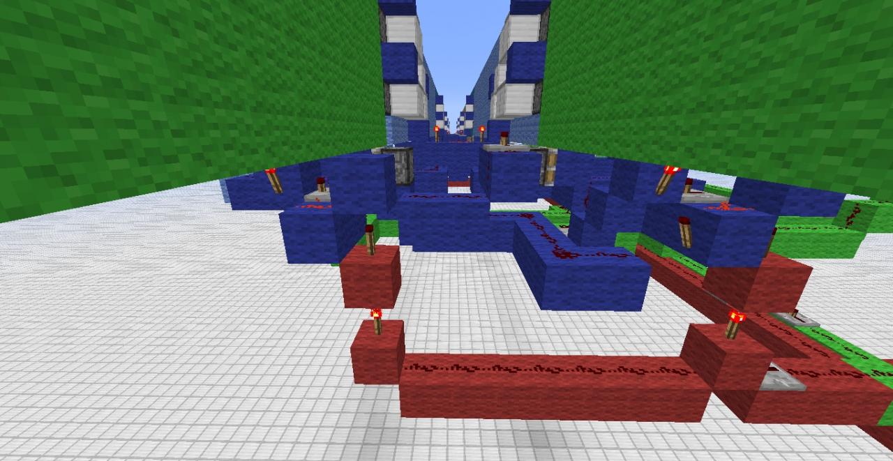 Minecraft Redstone Minigame - The Run Minecraft Map