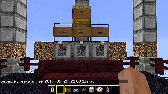 Weather/time control tower + house Minecraft Map