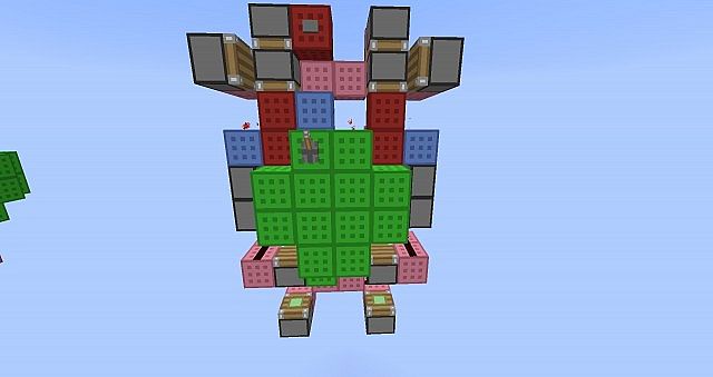 2x2 Multicolour Door Minecraft Map