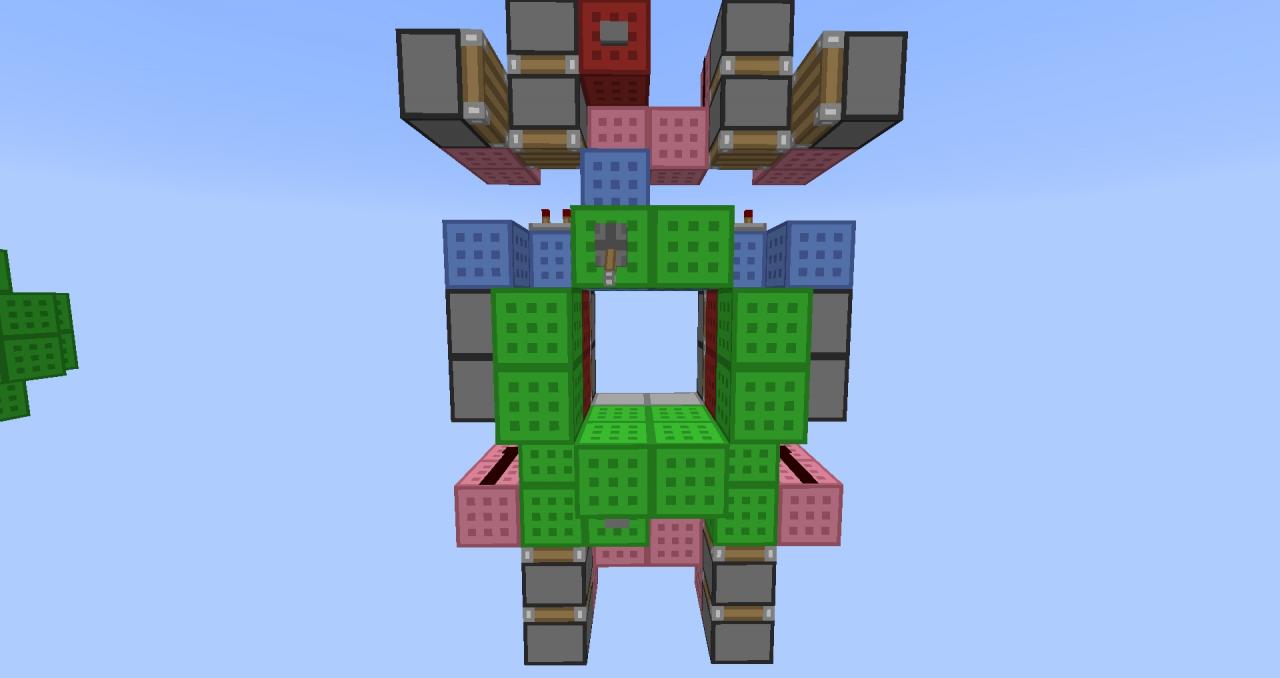 2x2 Multicolour Door Minecraft Map