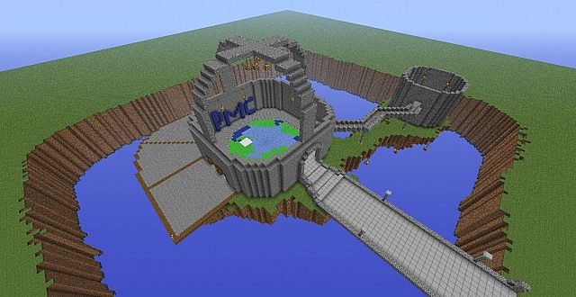 Floating PMC server spawn Minecraft Map