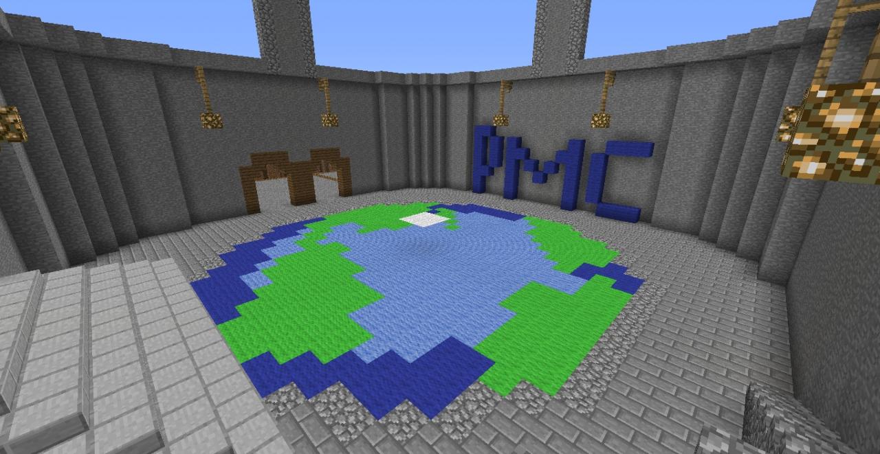 Floating PMC server spawn Minecraft Map