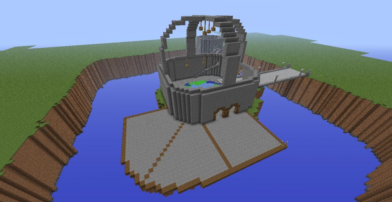 Floating PMC server spawn Minecraft Map