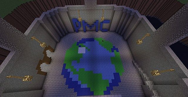 Floating PMC server spawn Minecraft Map