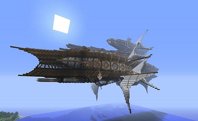 Large Airship For Battle Minecraft Map