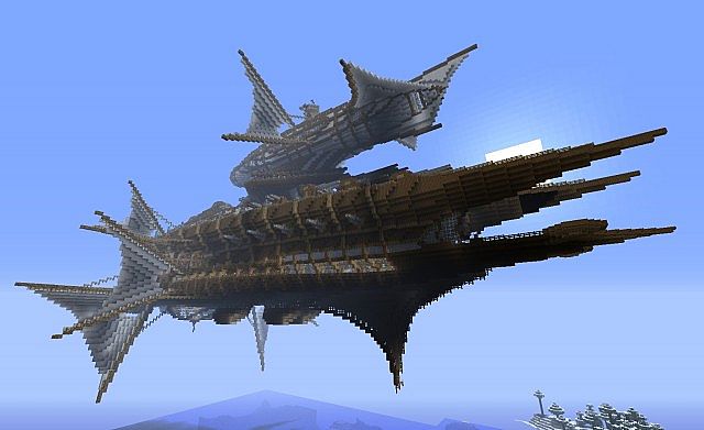 Large Airship For Battle Minecraft Map