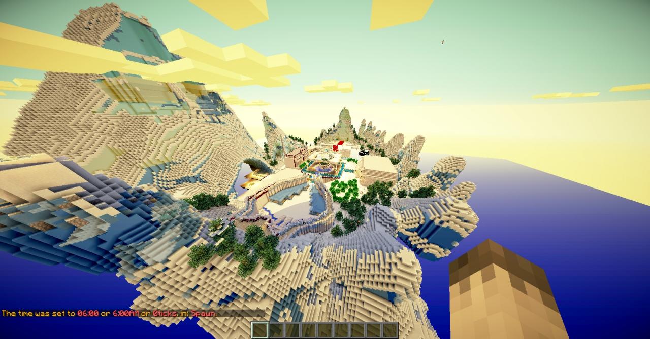 Sever Spawn and Other Buildings Minecraft Map
