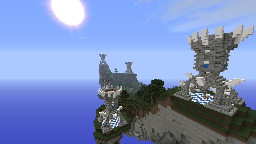 facing worlds - sky towers Minecraft Map