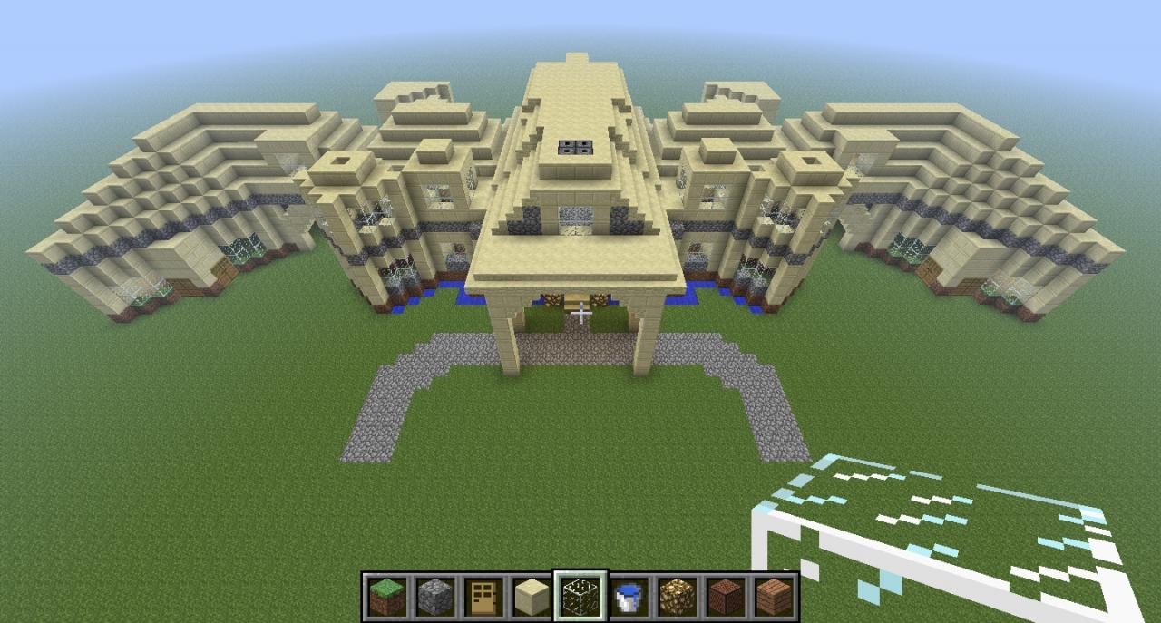 Modern Sandstone Mansion (MSM) Minecraft Map