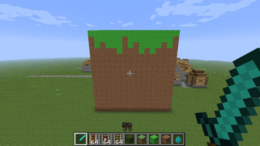 Grass Block 3D Art Minecraft Map