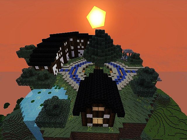 Flying Village Minecraft Map