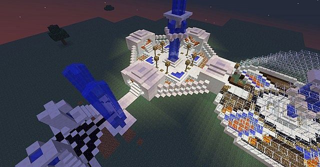 Server spawn futuristic Minecraft Map