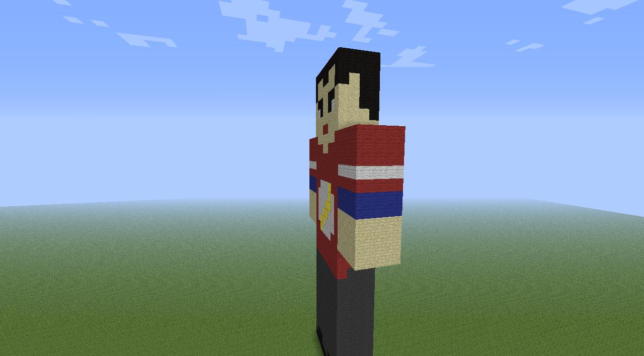 Sheldon Cooper 3D Skin Statue Minecraft Map
