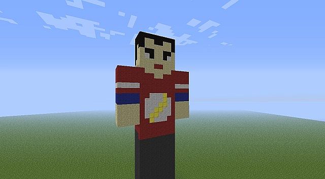 Sheldon Cooper 3D Skin Statue Minecraft Map