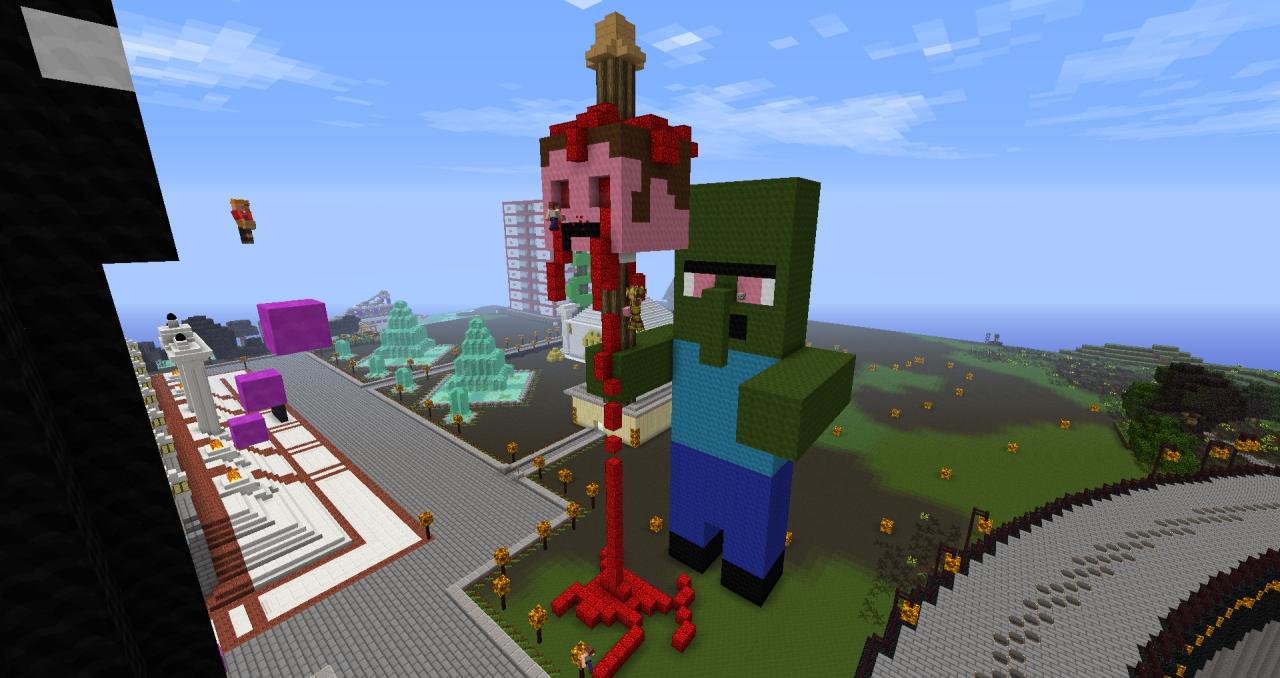 Mob statue Minecraft Map