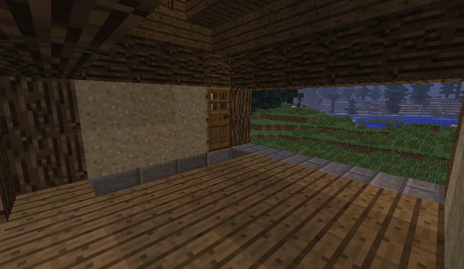 Medieval Barn-First build on PMC Minecraft Map