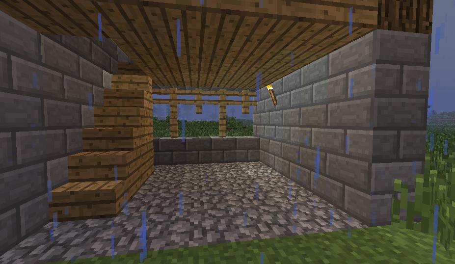 Medieval Barn-First build on PMC Minecraft Map