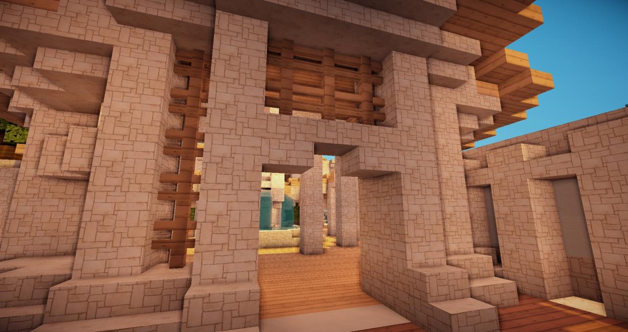 Beach House - Desert House Minecraft Map