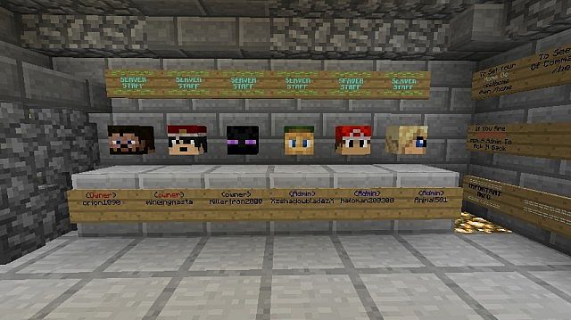 Server Spawn Map [SHOPS/WARPS/RANKS] Minecraft Map