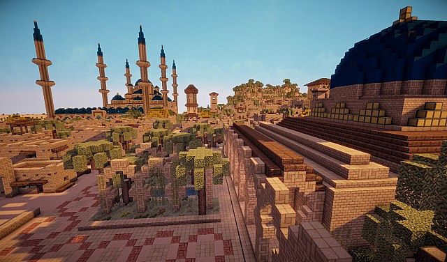 Arabian / Desert City (with special buildings) Minecraft Map