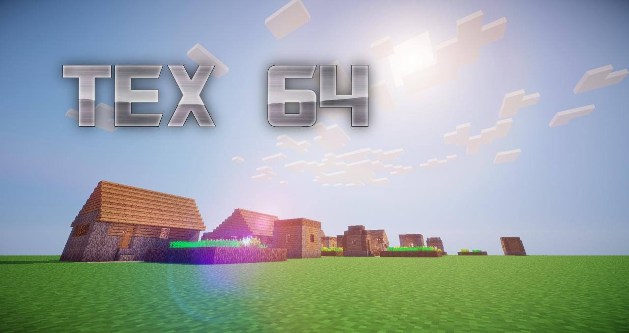 TEX 64 UPDATED GUI & WOLF GLITCH! Minecraft Texture Pack