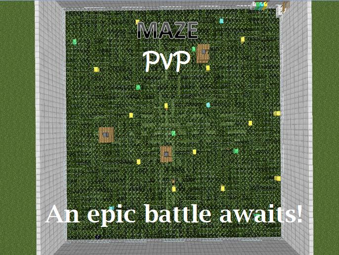 MAZE PvP - An stunning PvP awaits in the MAZE! Minecraft Map