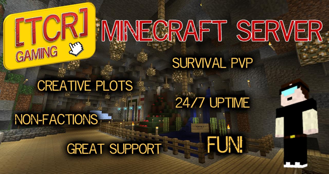 [TCR] Gaming | Creative Plots + Survival PvP Minecraft Server