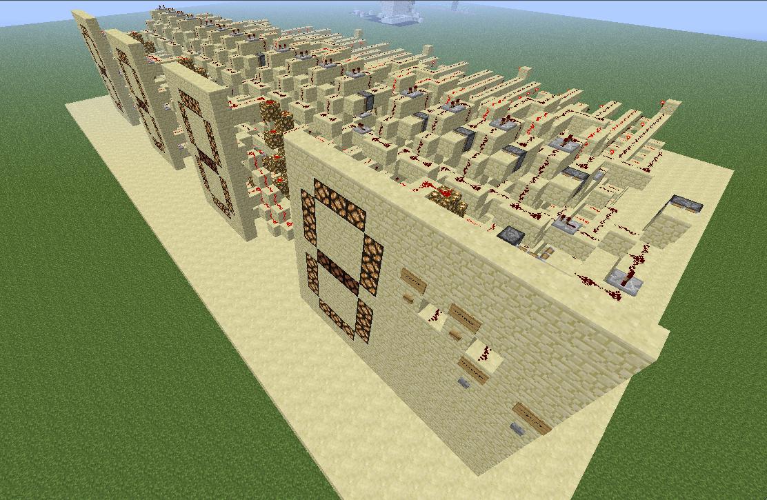 [STACKABLE][COMPACT][FAST] Hexadecimal Counter With Display Minecraft Map