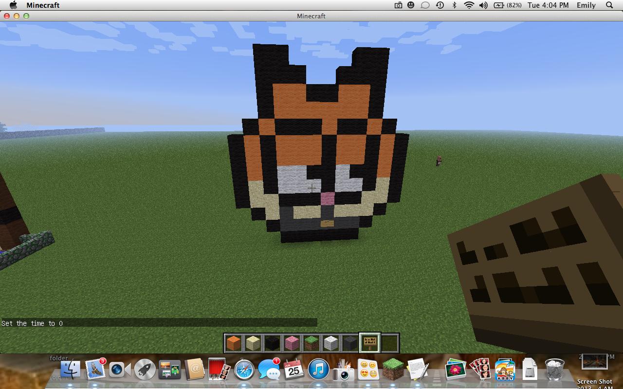 pixel art Minecraft Map